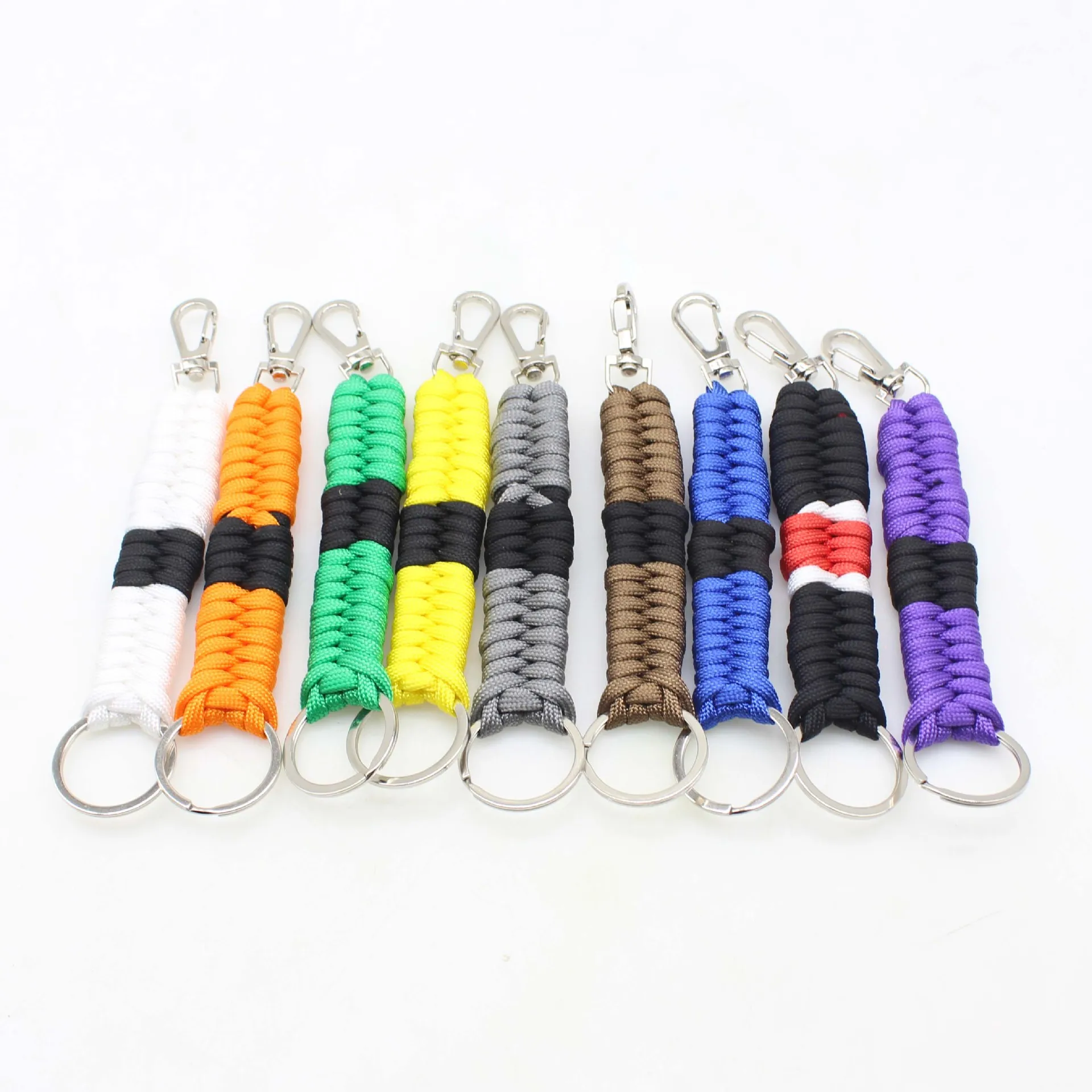 Paracord Keychain DIY Braided Outdoor Activities Portable Camping and ...