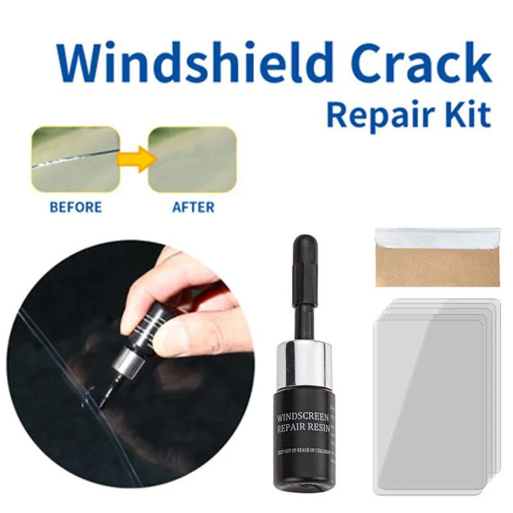 Car Windshield Cracked Repair Fluid DIY Glass Nano Repair Tool Auto ...